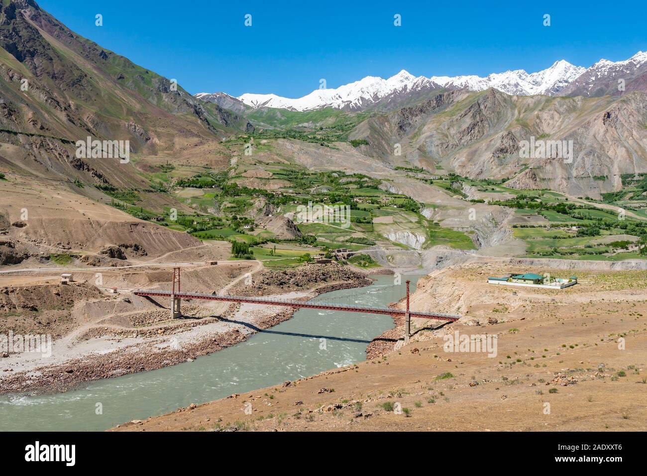 Tajikistan afghanistan bridge hi-res stock photography and images - Alamy