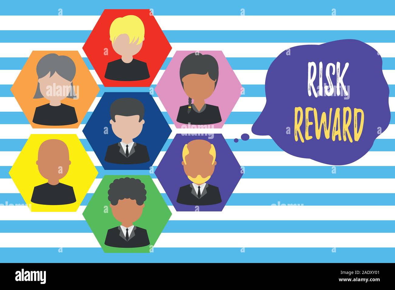 Text sign showing Risk Reward. Business photo showcasing assess the ...