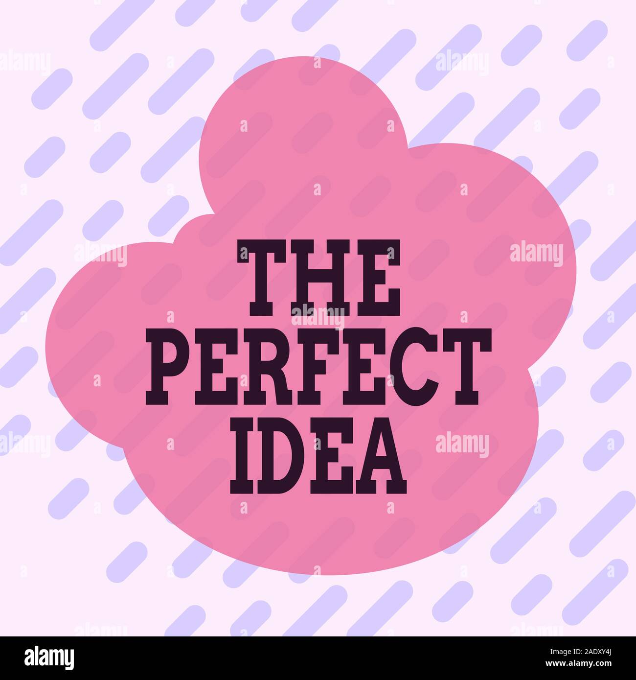 Conceptual hand writing showing The Perfect Idea. Concept meaning ...