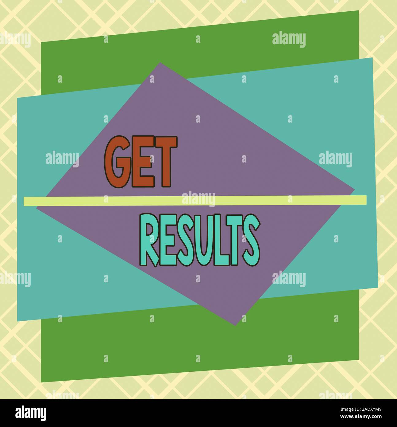 Handwriting text Get Results. Conceptual photo to proceed or arise as a ...