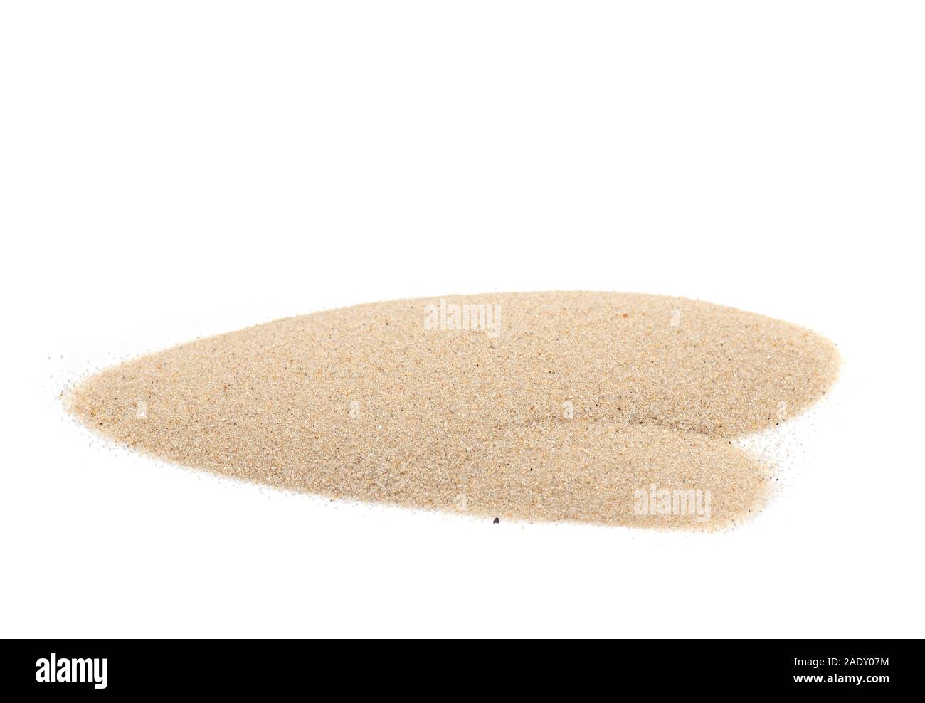 White Pile of Sand isolated on white Background, real Maldives Sand as ...