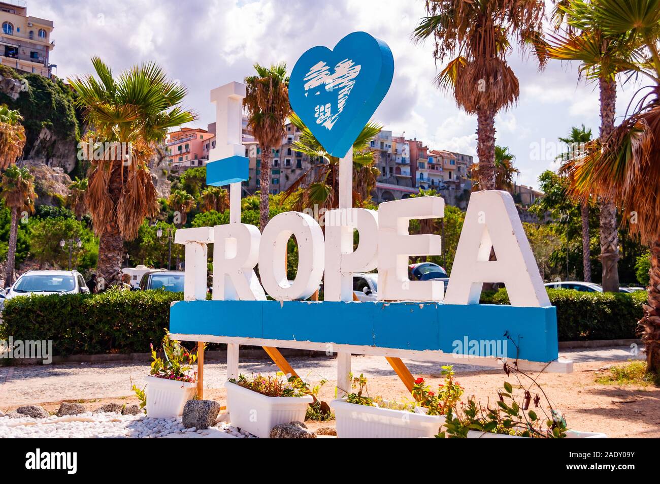 Tropea resort sign hi-res stock photography and images - Alamy