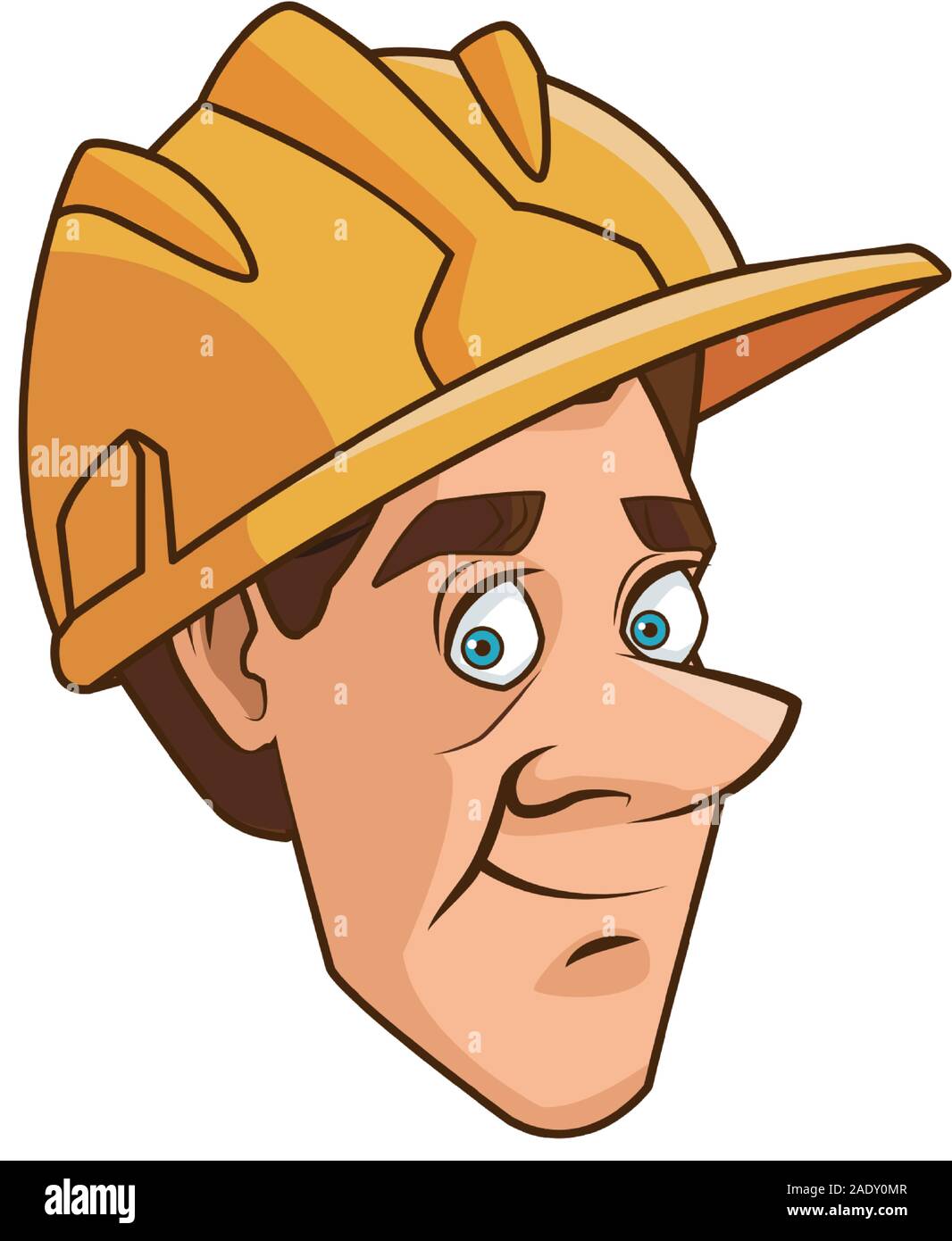 Yellow Safety Helmet Cartoon Illustration Stock Photos & Yellow Safety ...