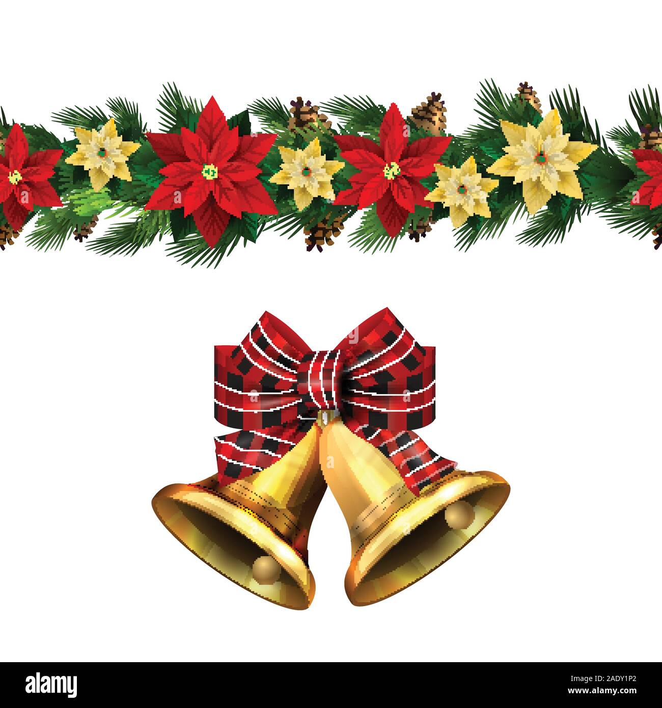 Vector Christmas Border decoration collection Stock Vector Image & Art ...