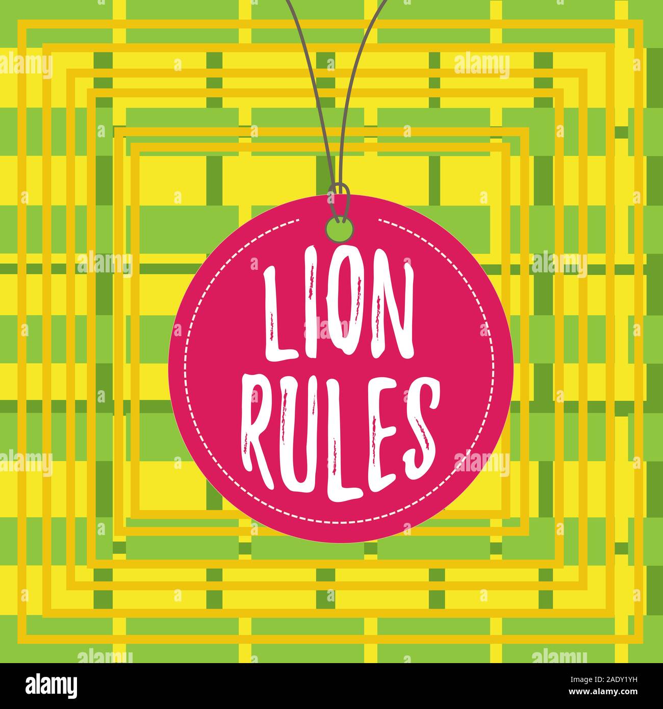 Text sign showing Lion Rules. Business photo showcasing epitome of ...