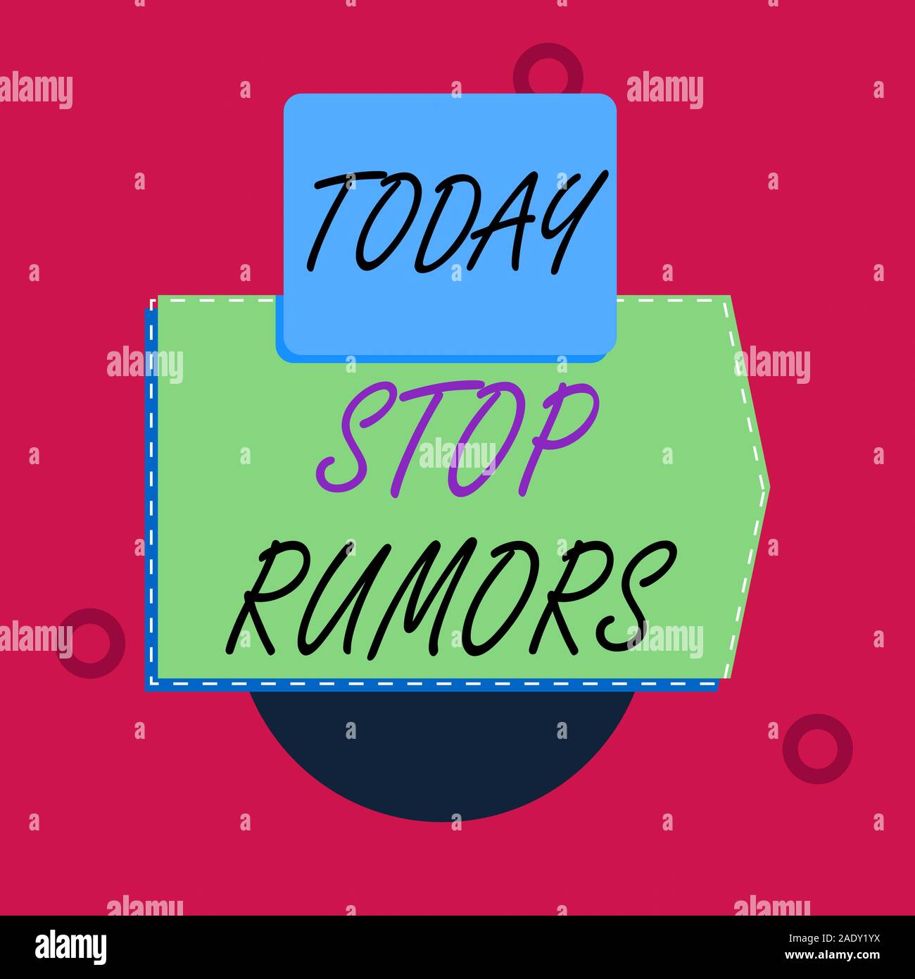 Text sign showing Stop Rumors. Business photo text put an end ...