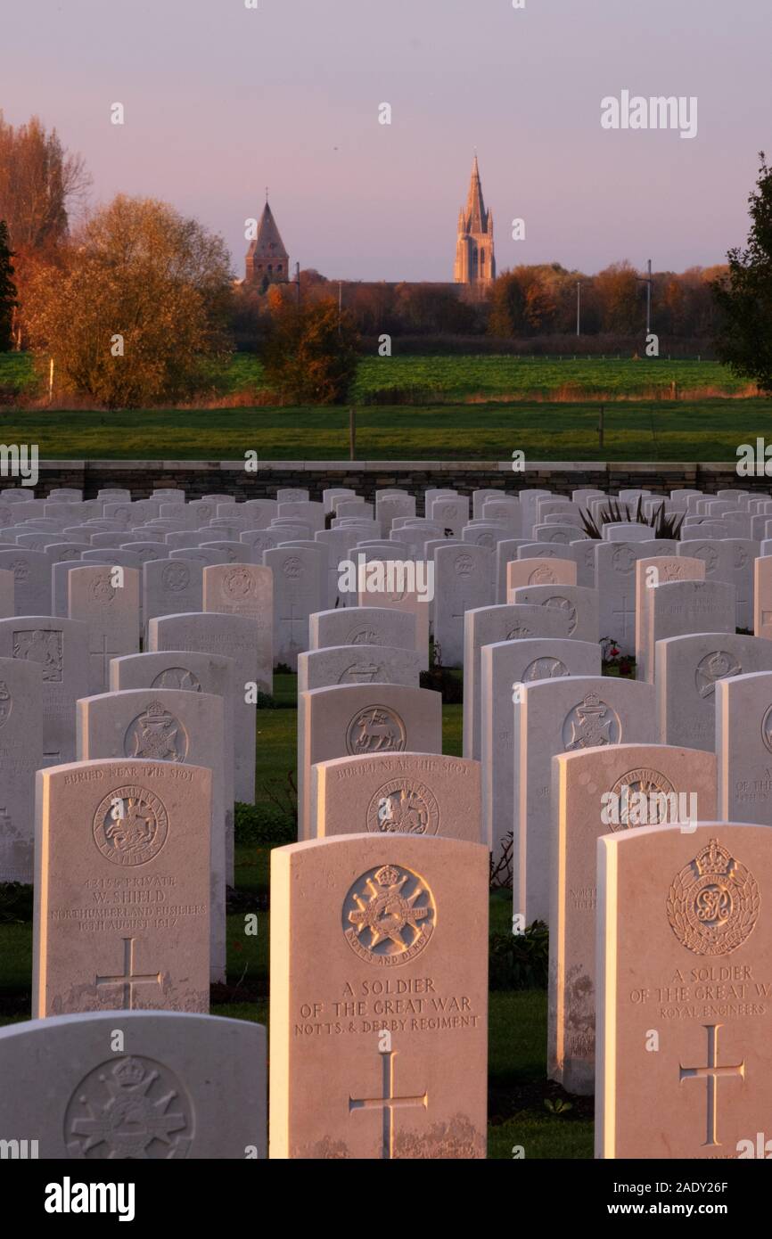 British war cemetery wwi ypres salient hi-res stock photography and ...