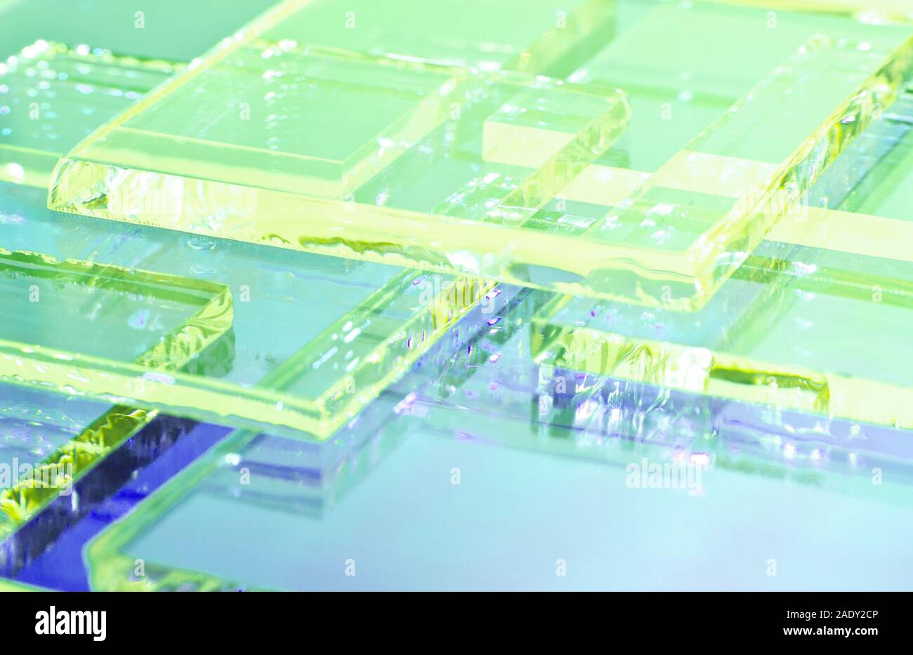 Transparent colored glass Stock Photo - Alamy