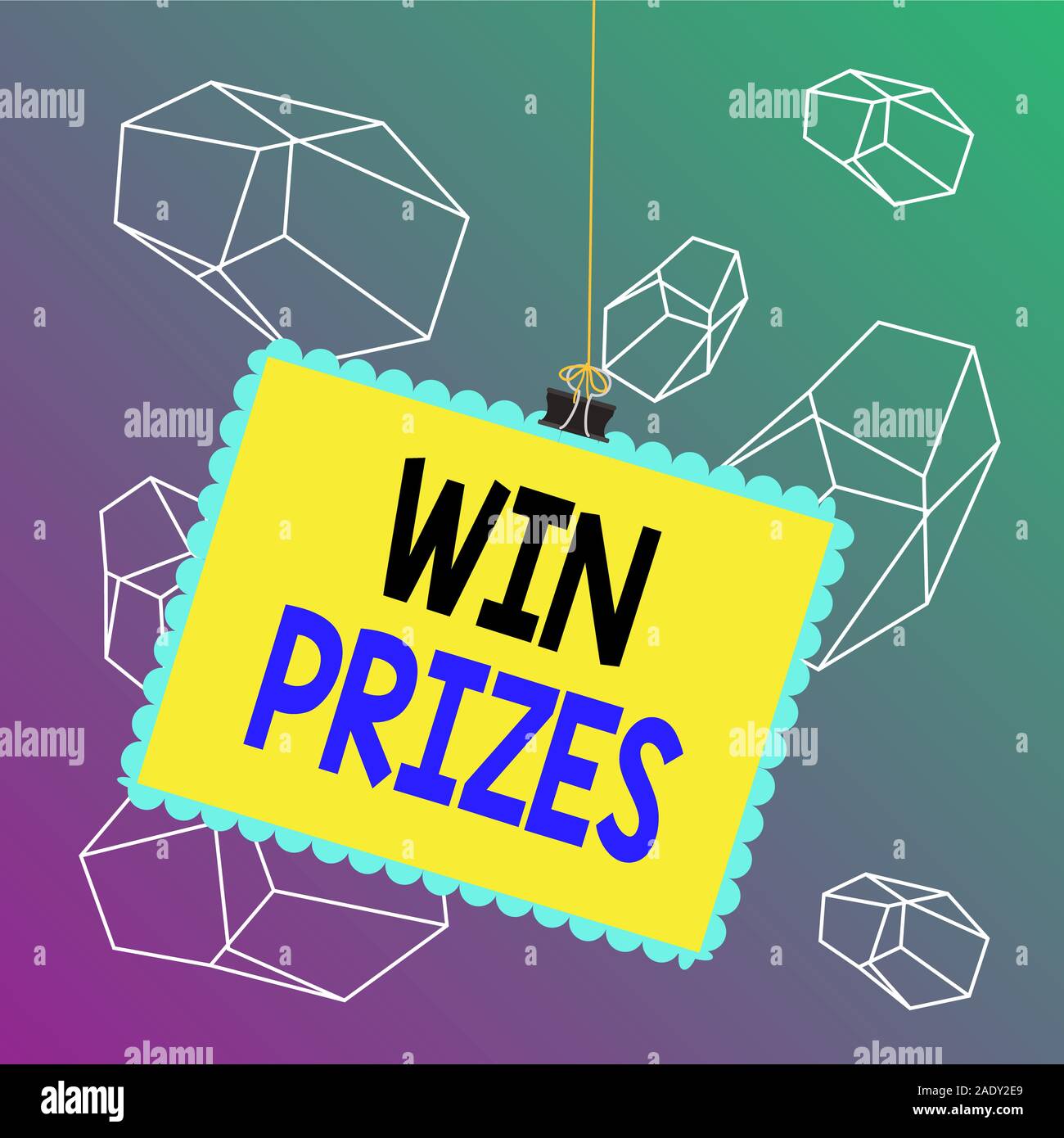 Word writing text Win Prizes. Business photo showcasing something given ...