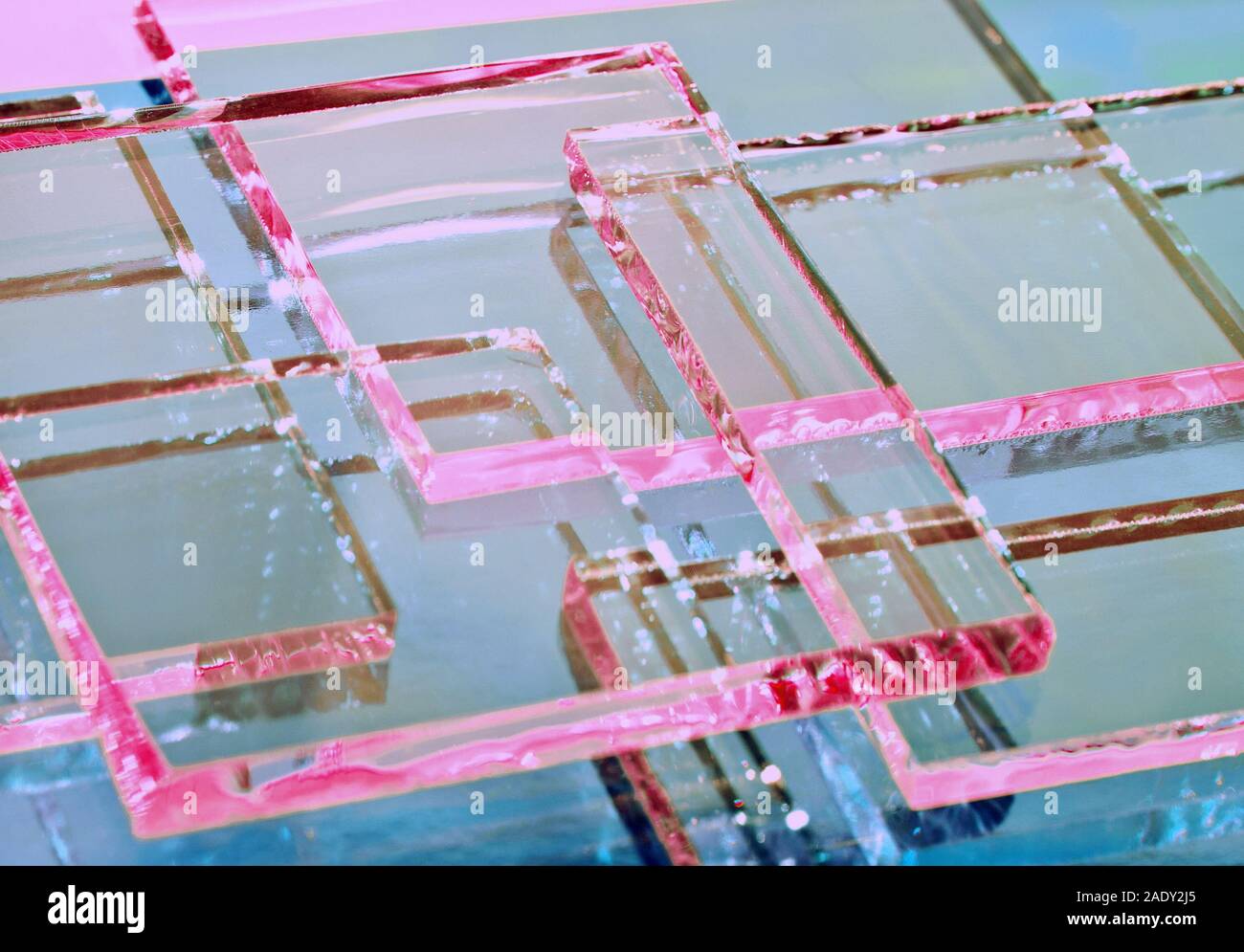 Transparent colored glass Stock Photo - Alamy