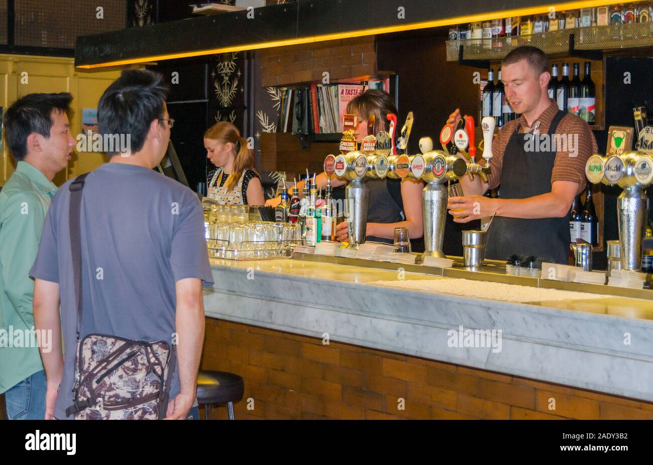Behind bar hi-res stock photography and images - Alamy