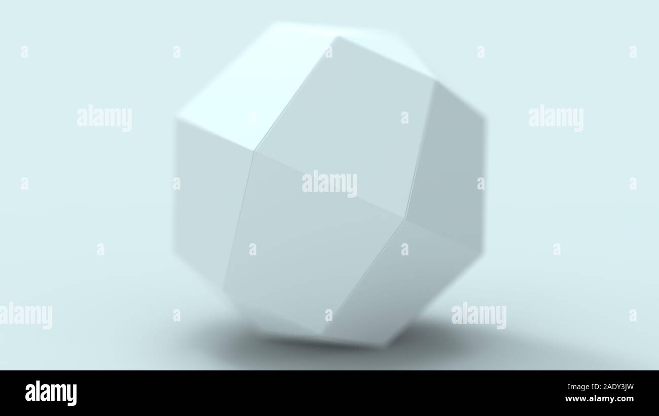 3d rendering of a hexagon shape isolated in a studio background Stock ...