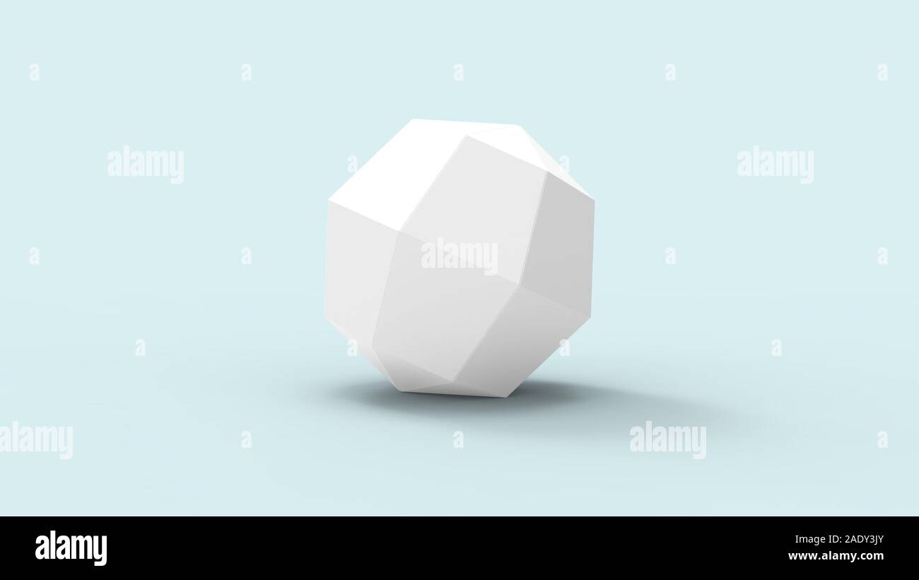3d rendering of a hexagon shape isolated in a studio background Stock ...