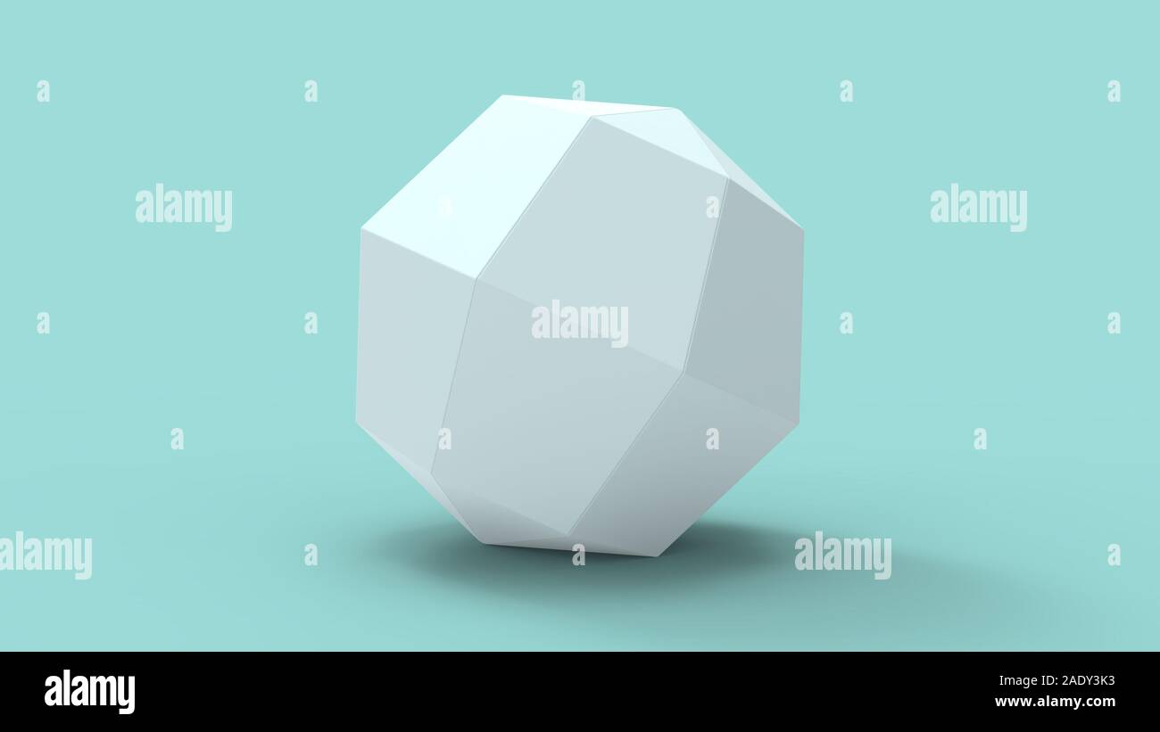 3d rendering of a hexagon shape isolated in a studio background Stock ...