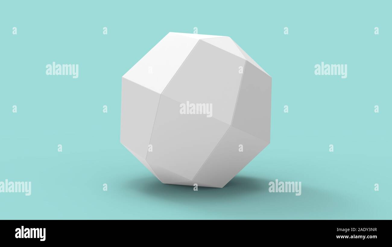 3d rendering of a hexagon shape isolated in a studio background Stock ...
