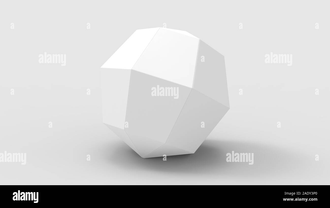 3d rendering of a hexagon shape isolated in a studio background Stock ...