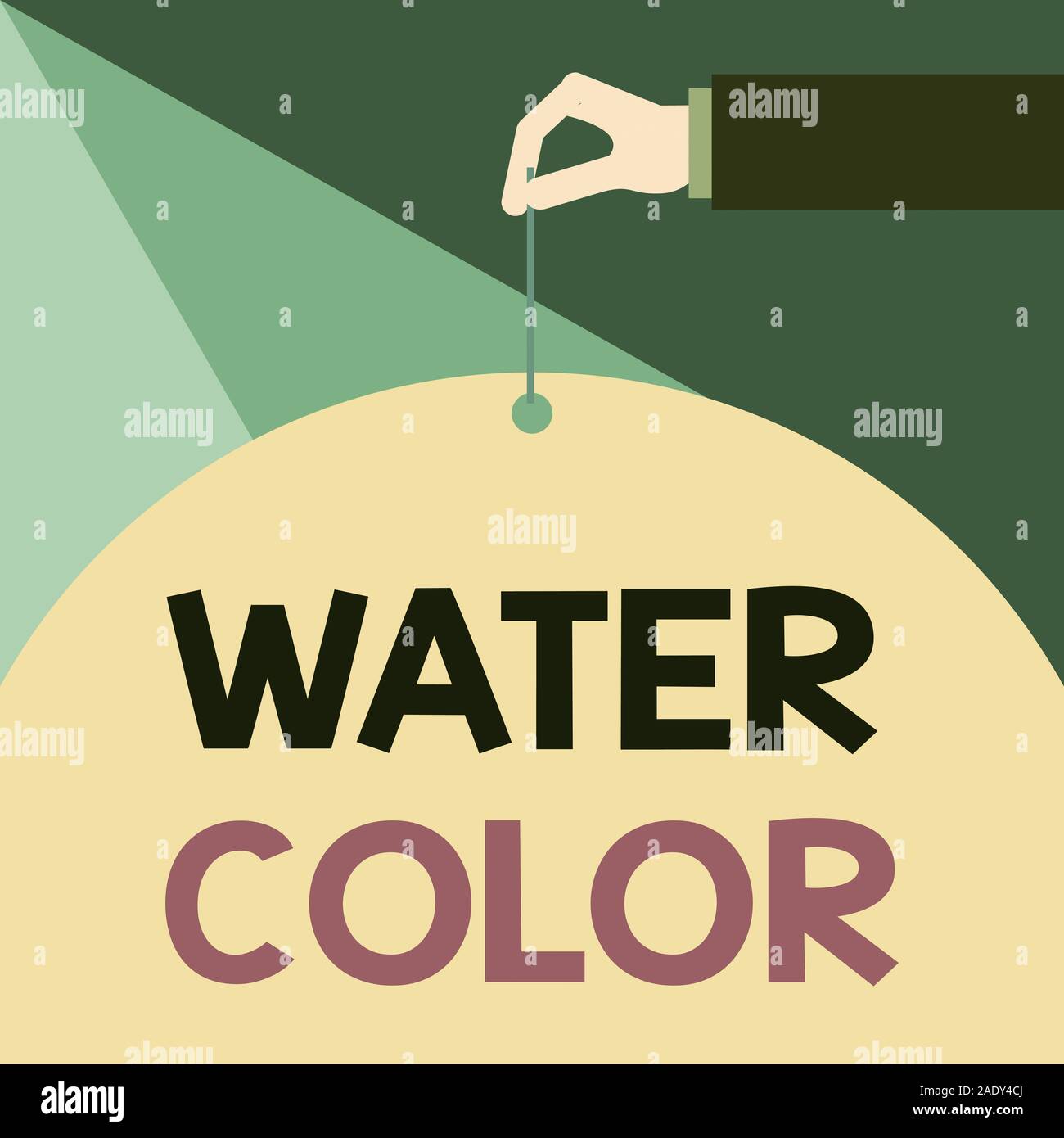 Writing note showing Water Color. Business concept for watersoluble ...