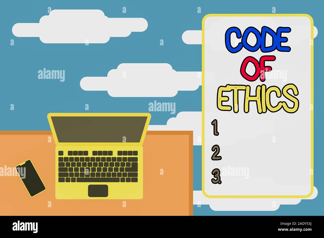 Word writing text Code Of Ethics. Business photo showcasing Moral Rules ...