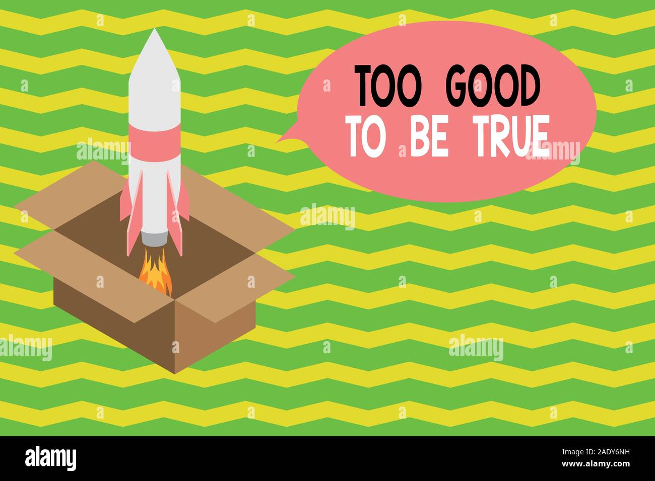 Word writing text Too Good To Be True. Business photo showcasing Extraordinarily Fantastic but ...