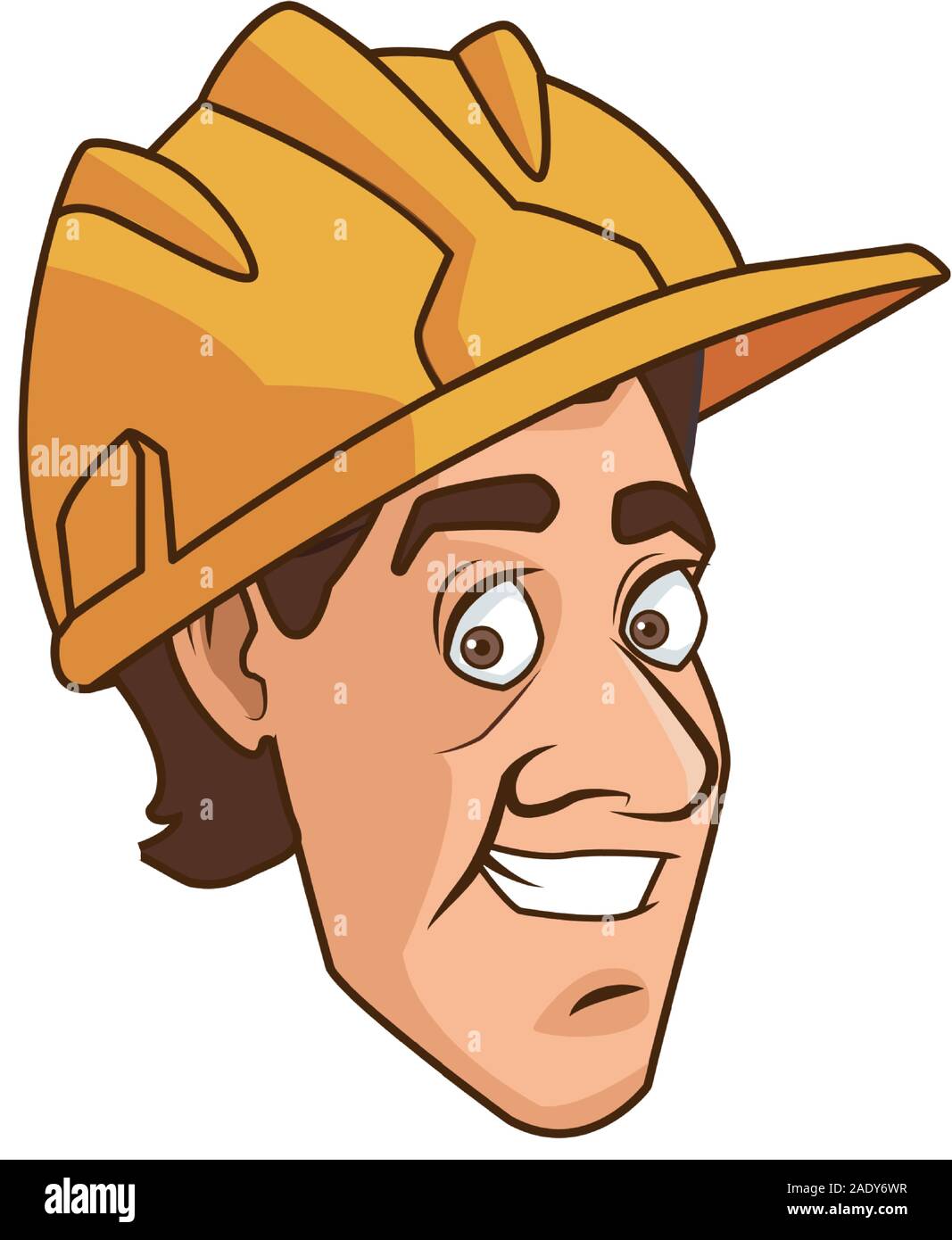 man with safety helmet icon, colorful design Stock Vector Image & Art ...