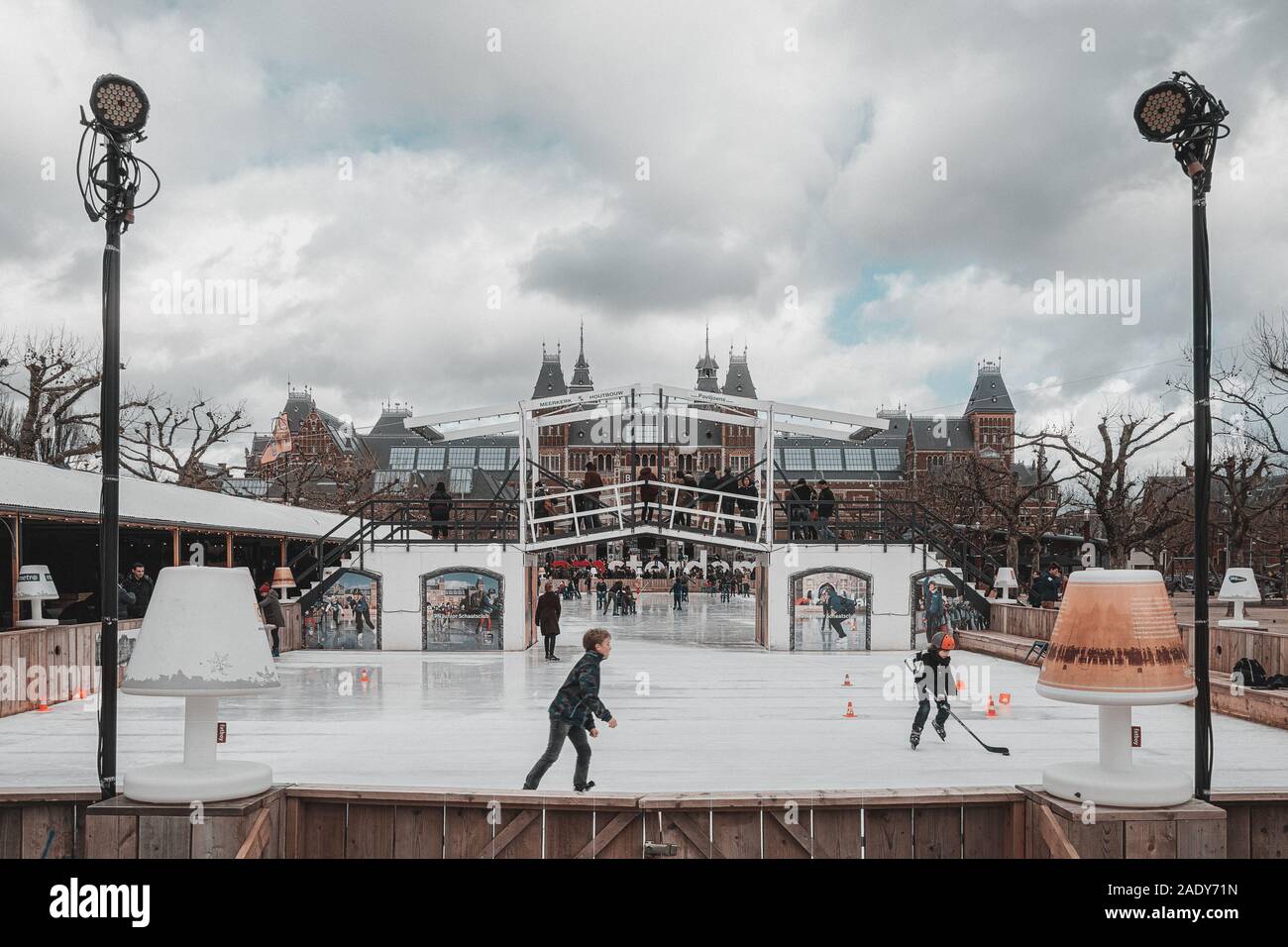 Ice rink constructed hi-res stock photography and images - Alamy