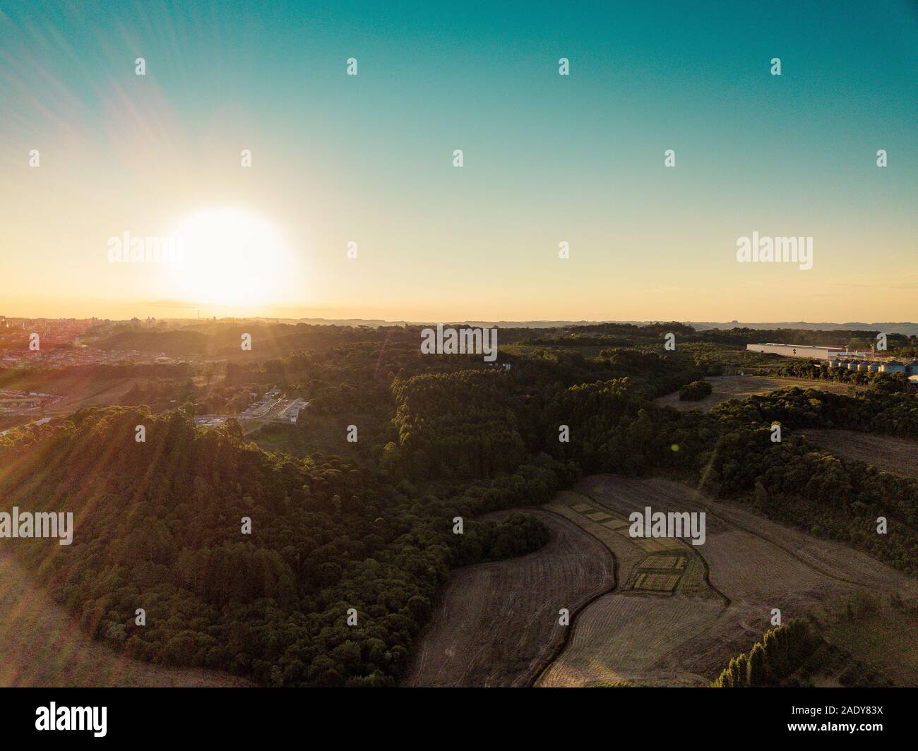 Sun with dramatic sky Stock Photo - Alamy