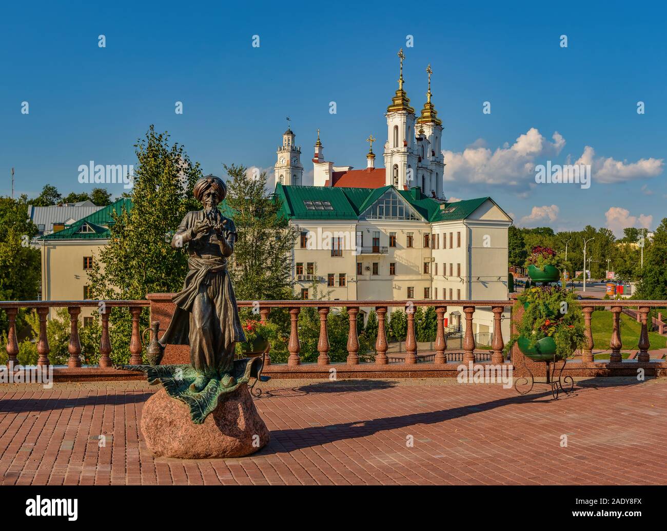 Vitebsk, Republic Of Belarus. 28.07. 2019. View from Pushkin street 2 ...