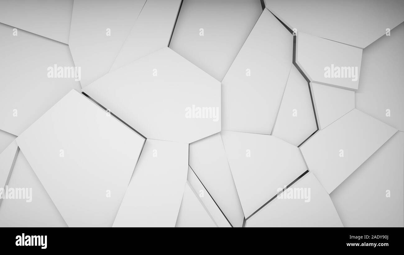 Abstract white cg background texture, polygonal fragmented relief ...