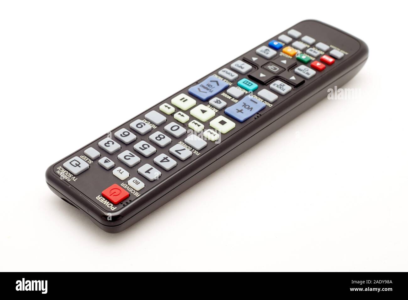TV Remote for streaming service online with buttons Stock Photo - Alamy