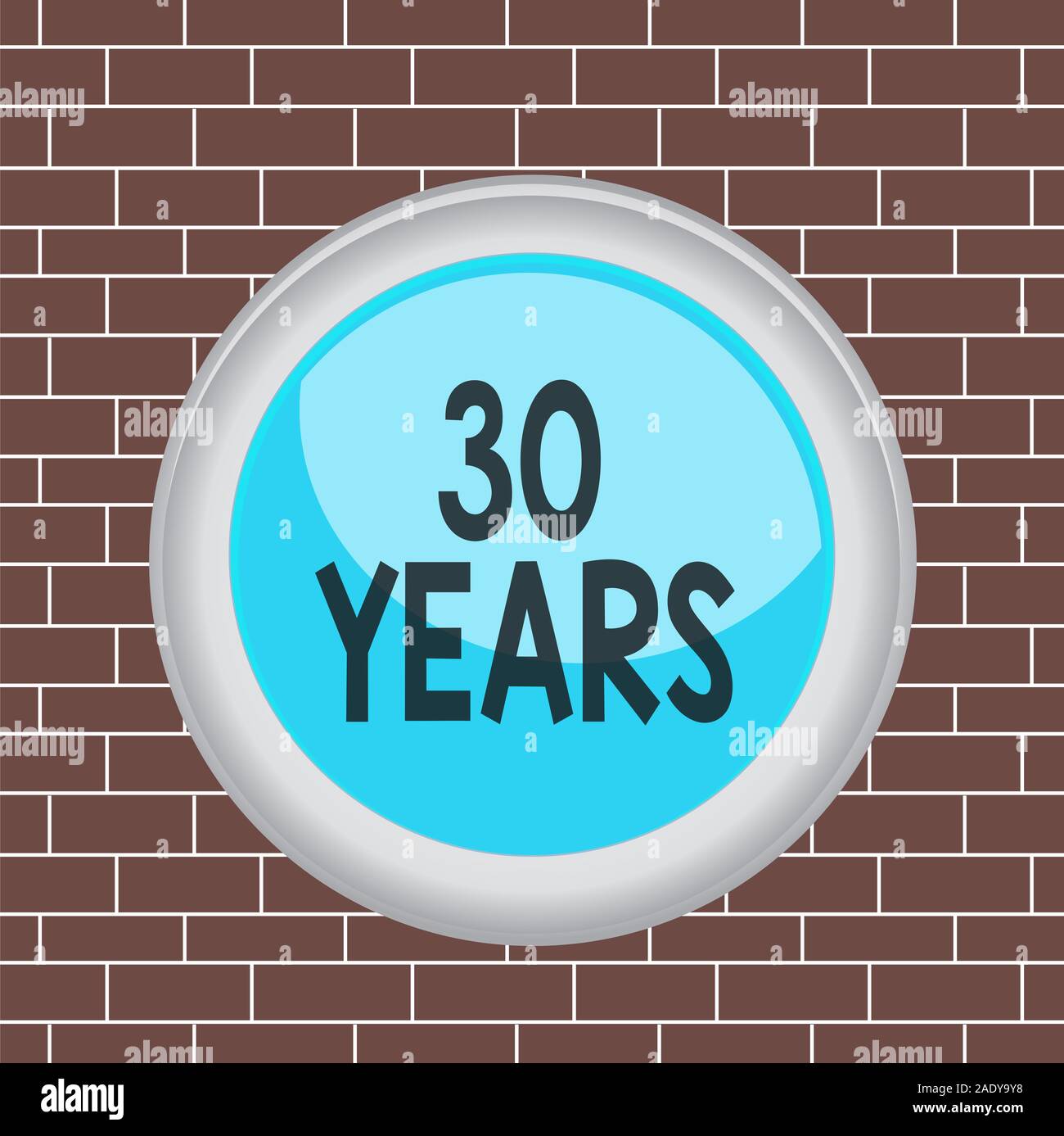 Text sign showing 30 Years. Business photo showcasing Remembering or ...