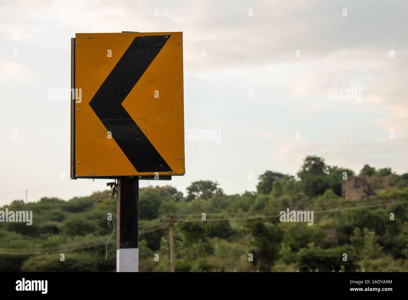 Curvy road ahead sign hi-res stock photography and images - Alamy