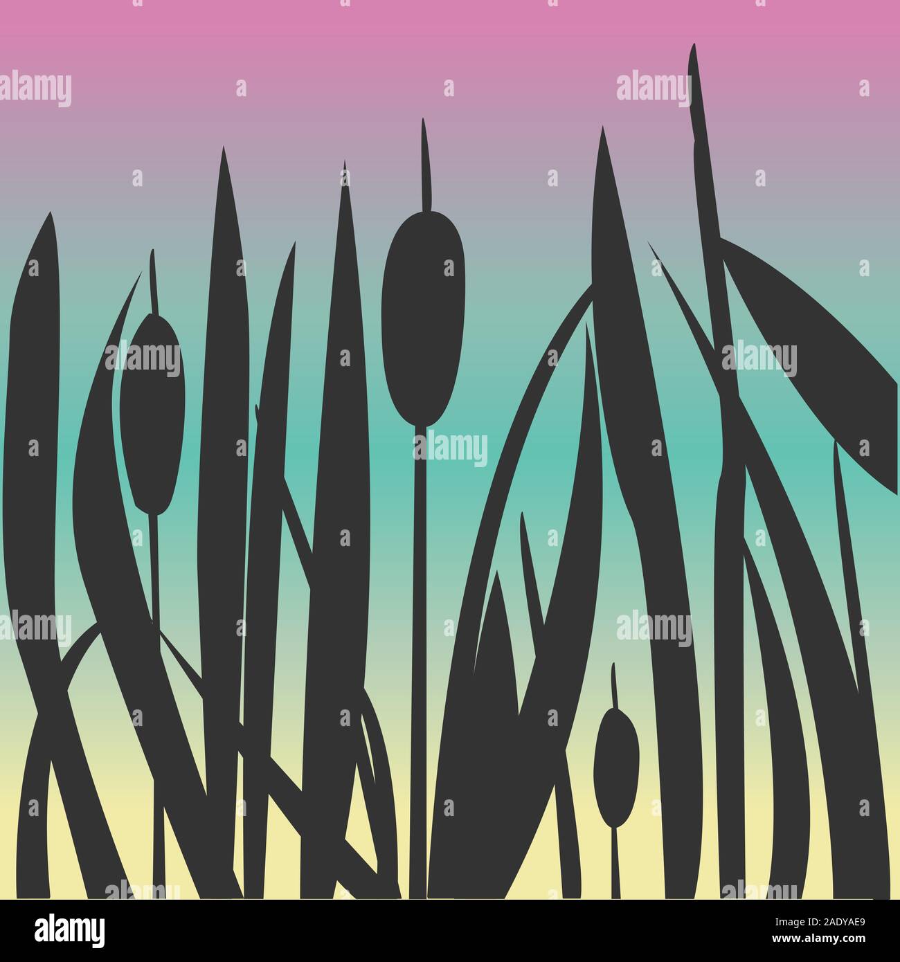 Reed decoration Stock Vector Images - Alamy