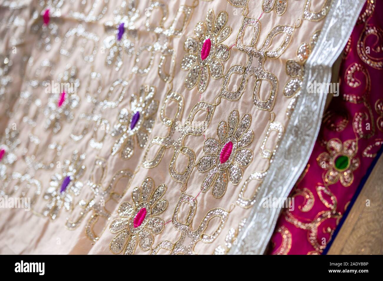 Indian sikh traditional ceremony ritual items, donation box, hands ...