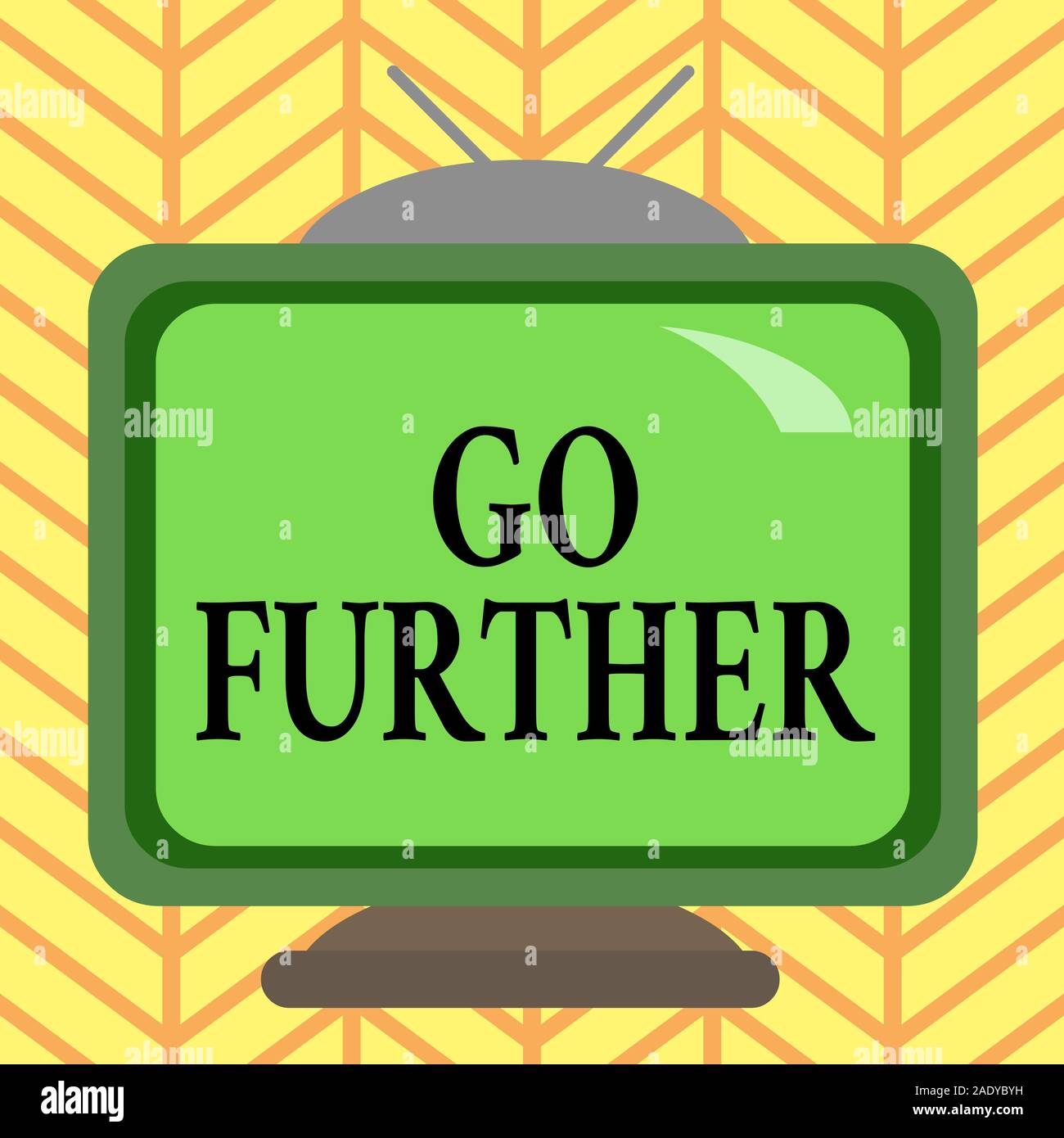 Word writing text Go Further. Business photo showcasing To make a ...