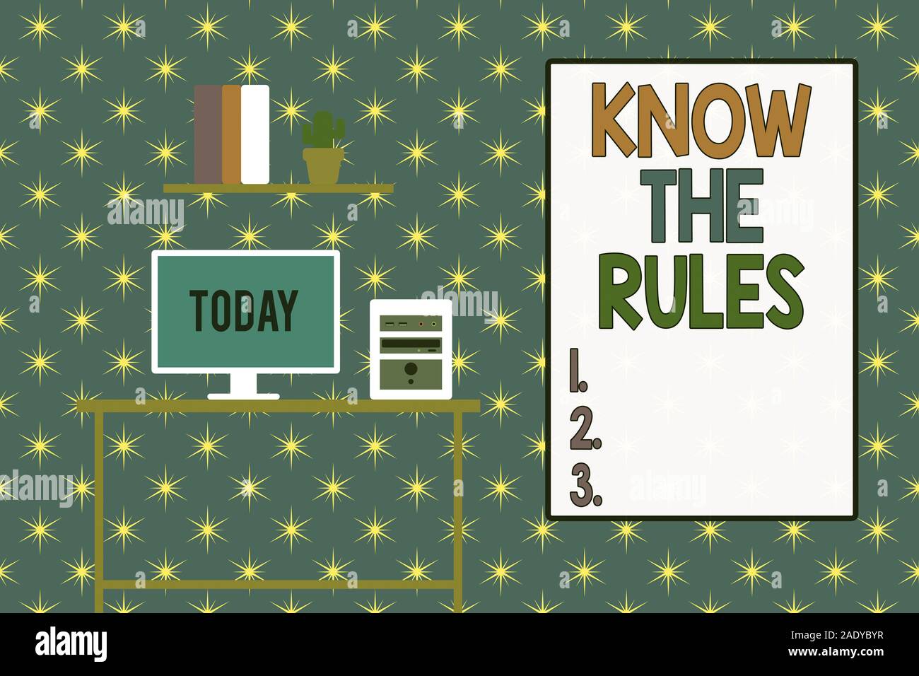 Word writing text Know The Rules. Business photo showcasing Learn the ...