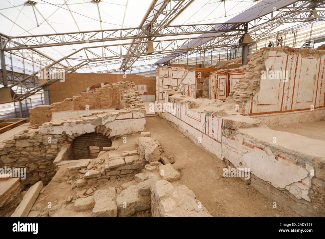 Terrace Houses in Ephesus Ancient City, Izmir City, Turkey Stock Photo ...