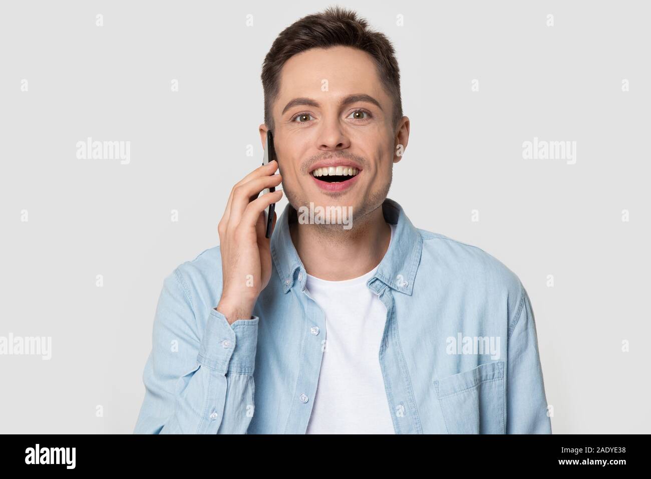 Talking head emotion hi-res stock photography and images - Alamy