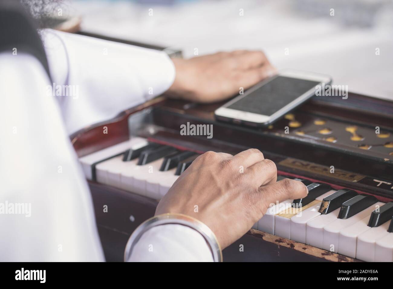 Indian sikh traditional ritual musical instruments Stock Photo - Alamy