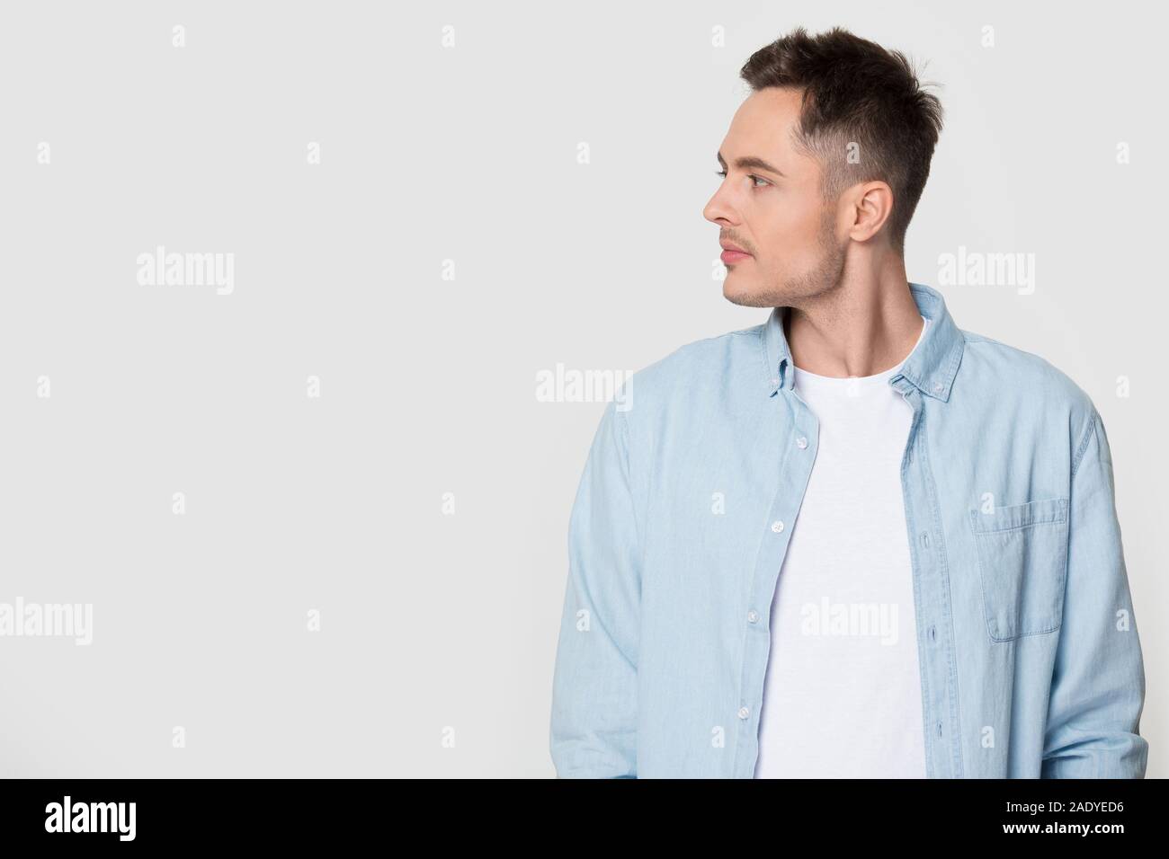 Side view human male head hi-res stock photography and images - Alamy