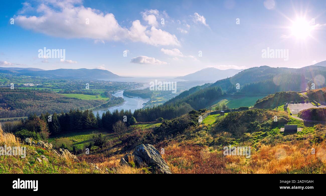 panoramic view of newry area from flagstaff viewpoint ,Northern Ireland ...
