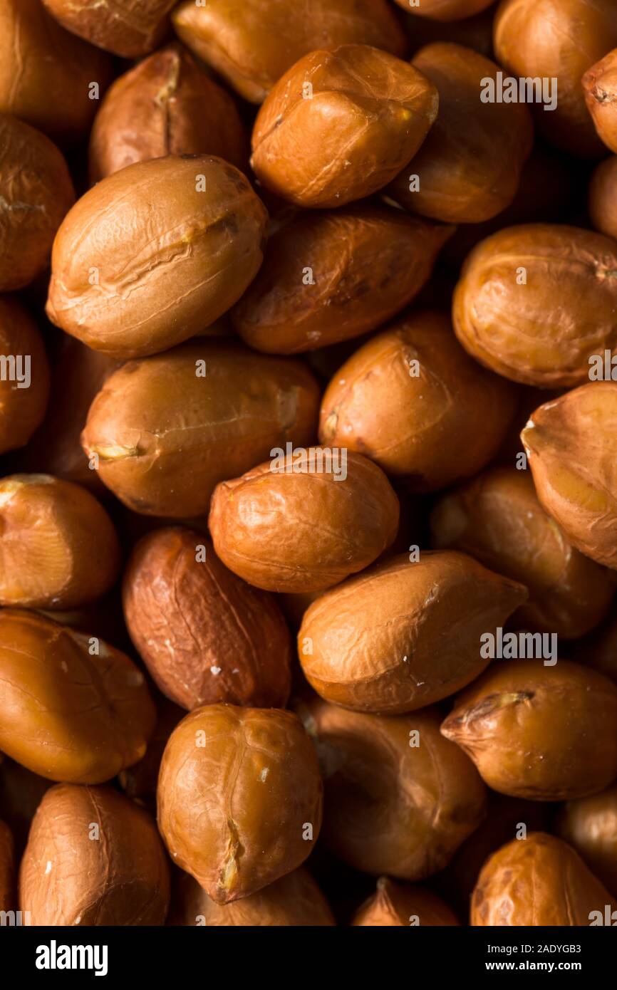 Raw Brown Organic Spanish Peanuts Ready to Eat Stock Photo - Alamy