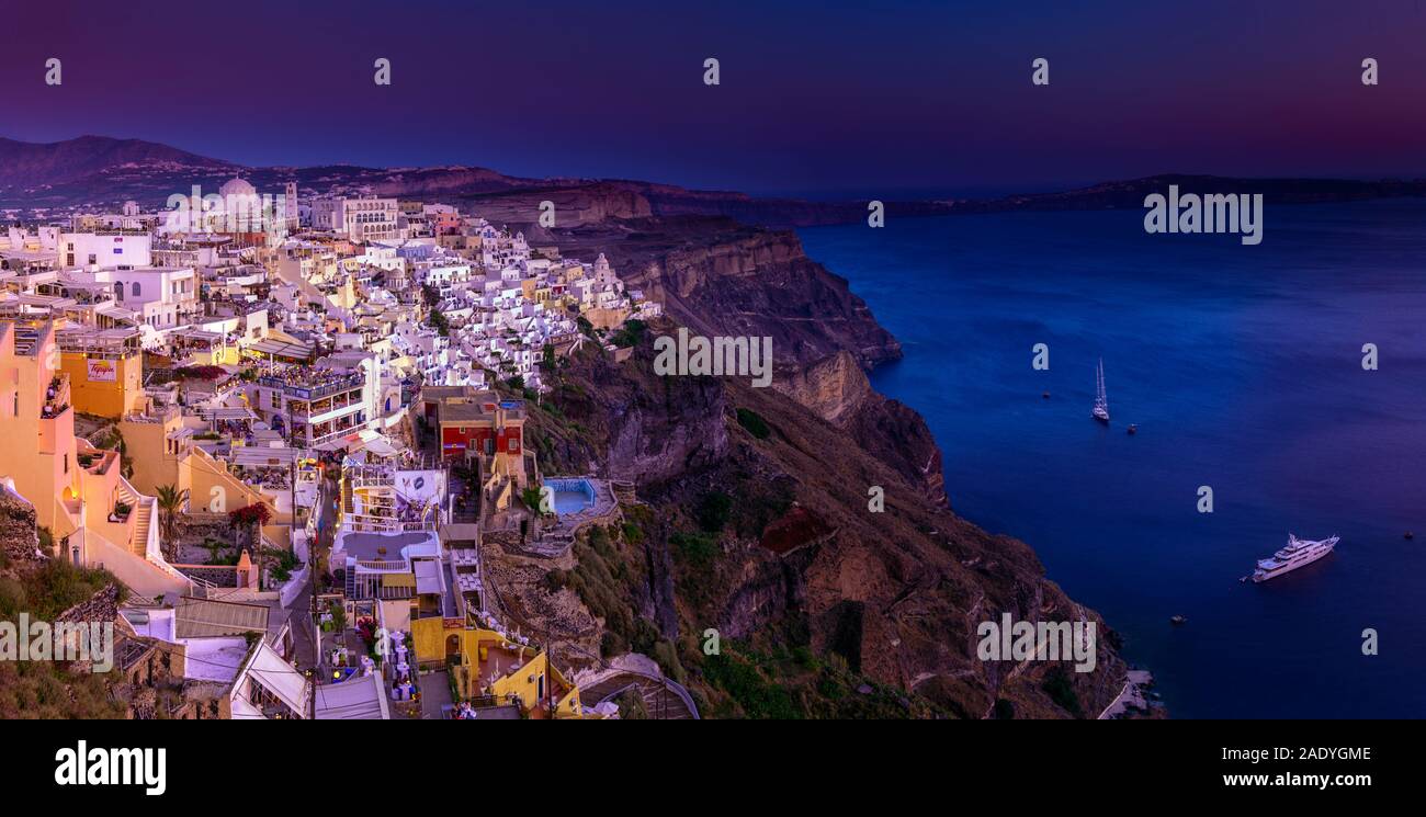 Santorini island. Cyclades islands, Greece Stock Photo - Alamy