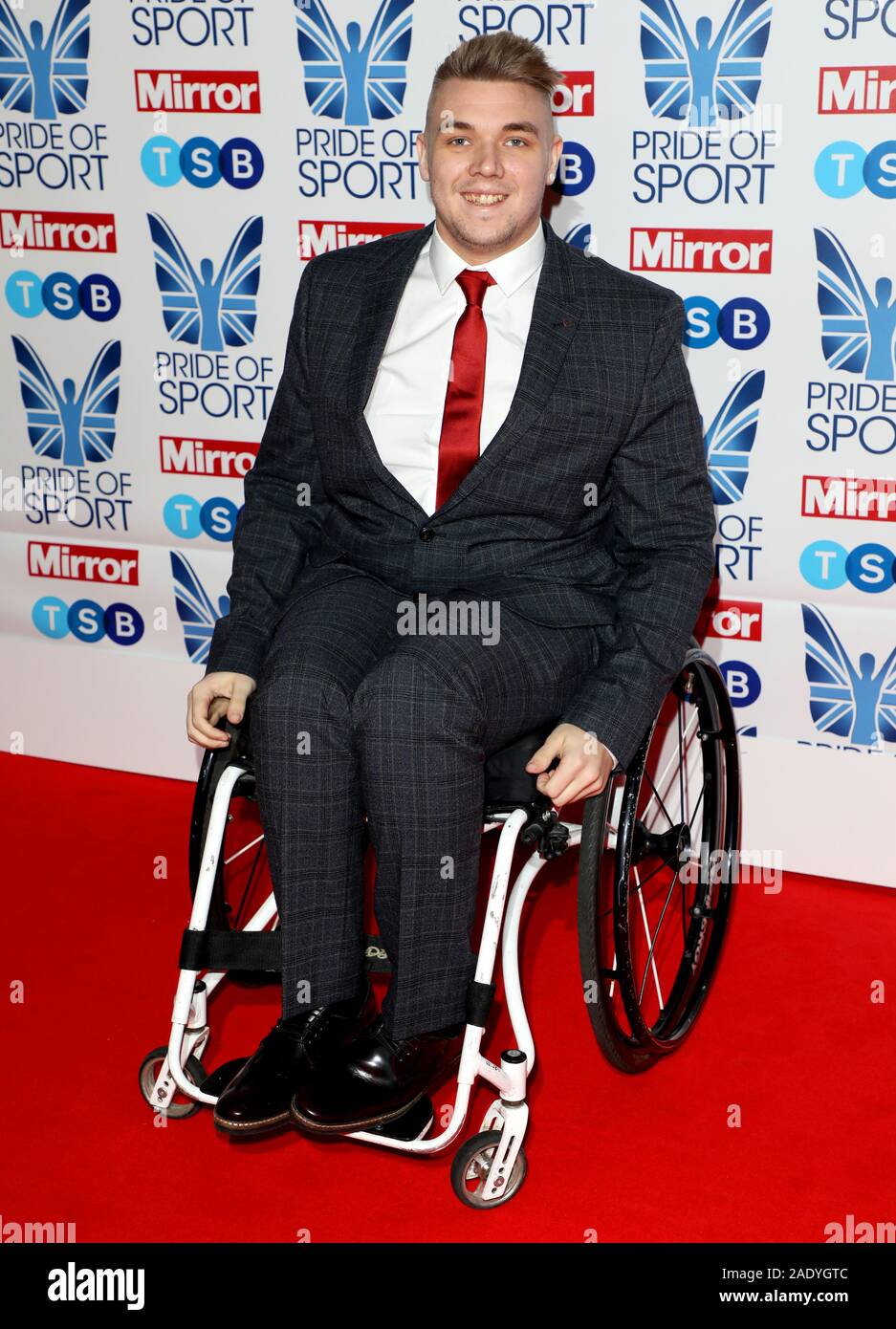 Jack Hunter-Spivey attending the Pride of Sport Awards 2019 held in ...