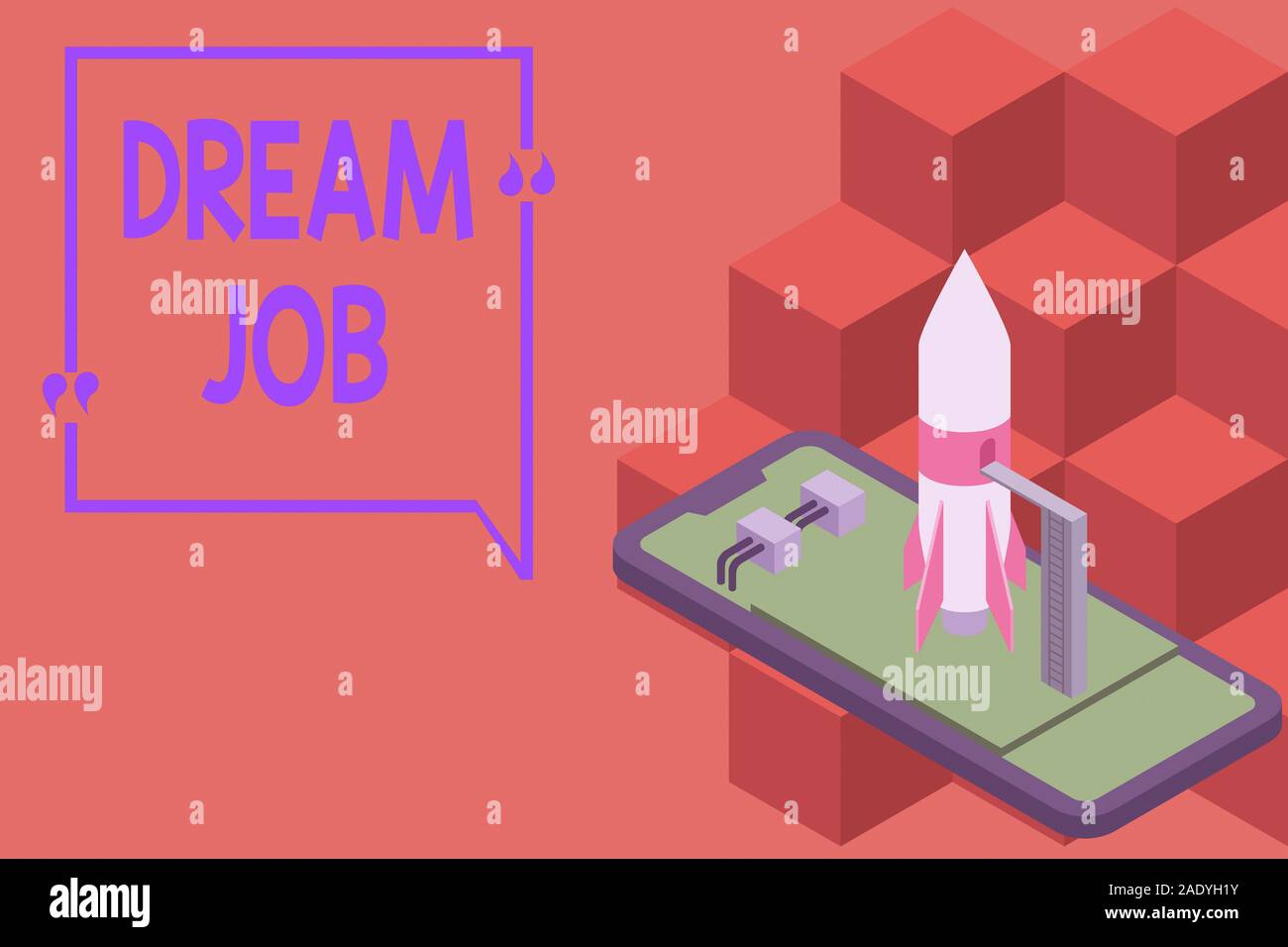 Writing note showing Dream Job. Business concept for An act that is ...