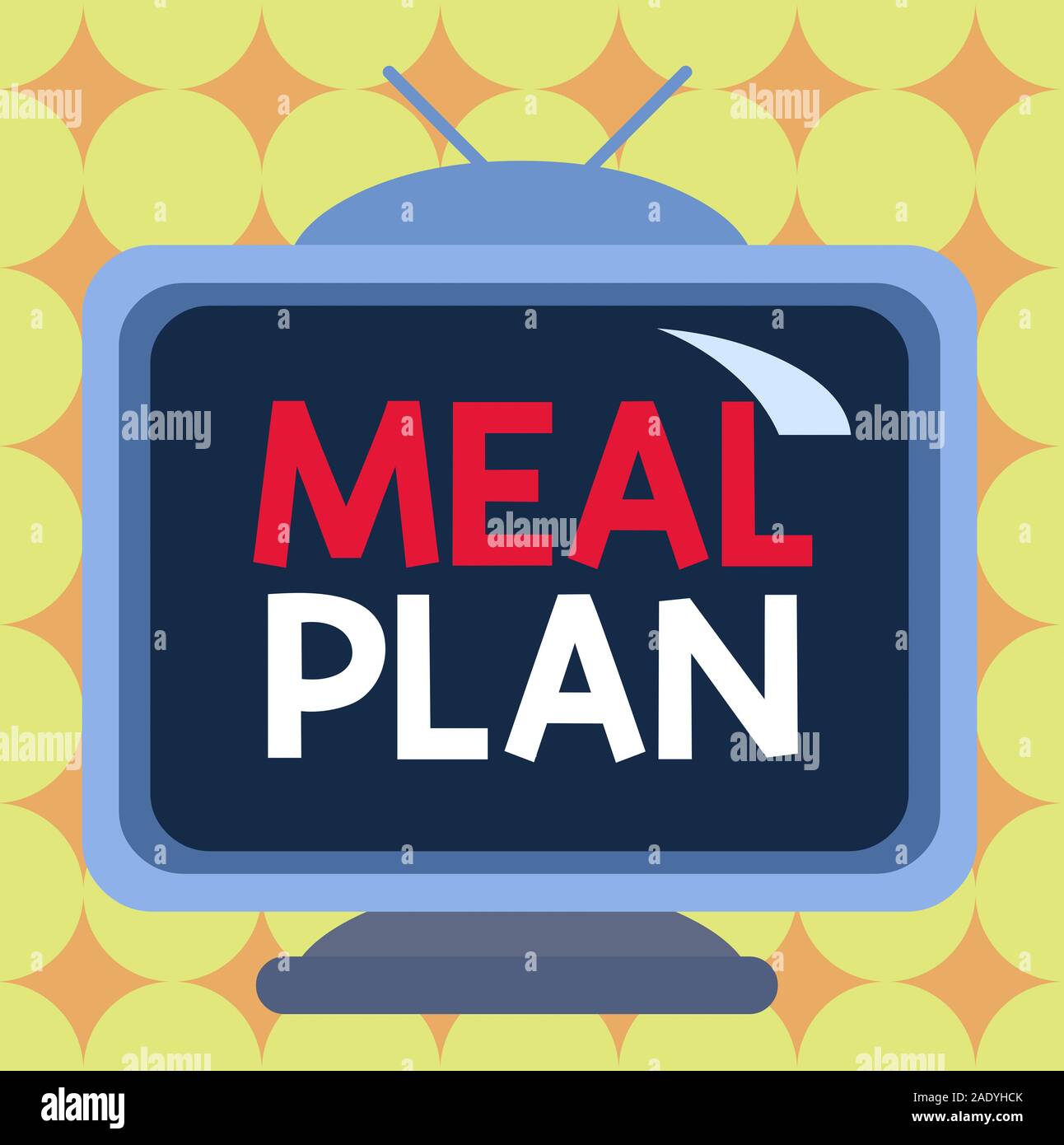 Conceptual hand writing showing Meal Plan. Concept meaning arrangement ...
