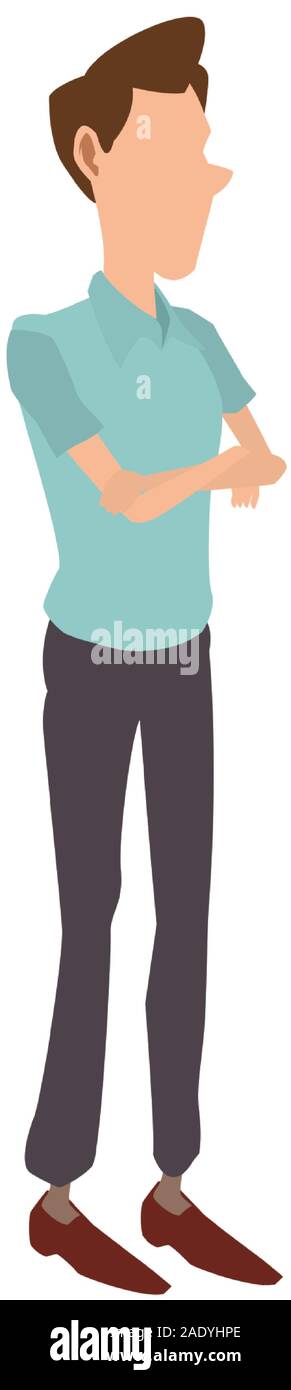 cartoon man standing icon, colorful design Stock Vector Image & Art - Alamy