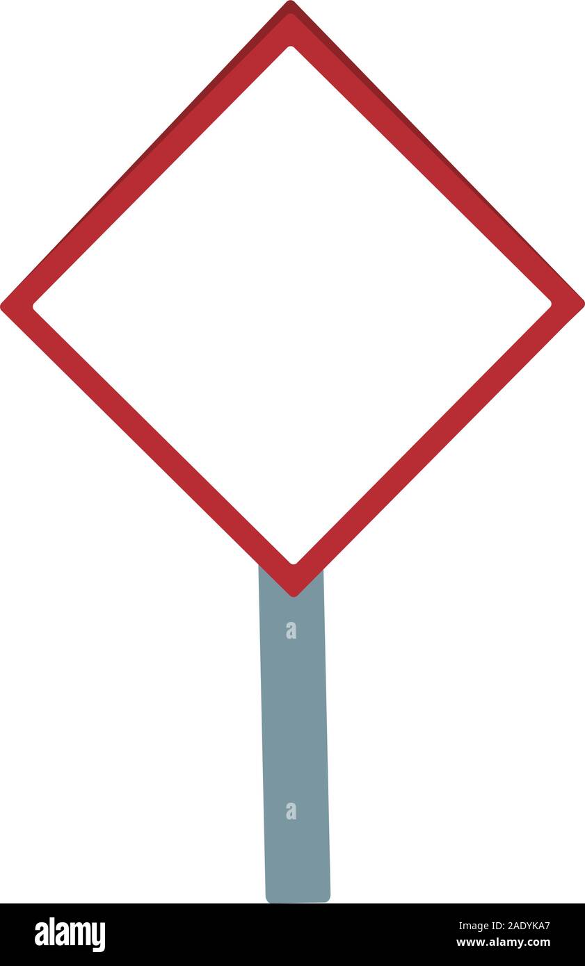 blank warning sign icon, flat design Stock Vector Image & Art - Alamy