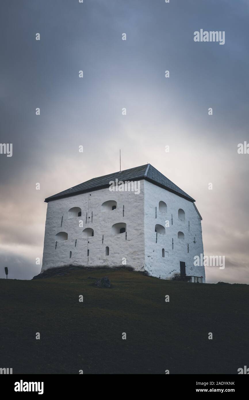 Touristic attraction and musem Kristiansten Festning - old fort on the ...
