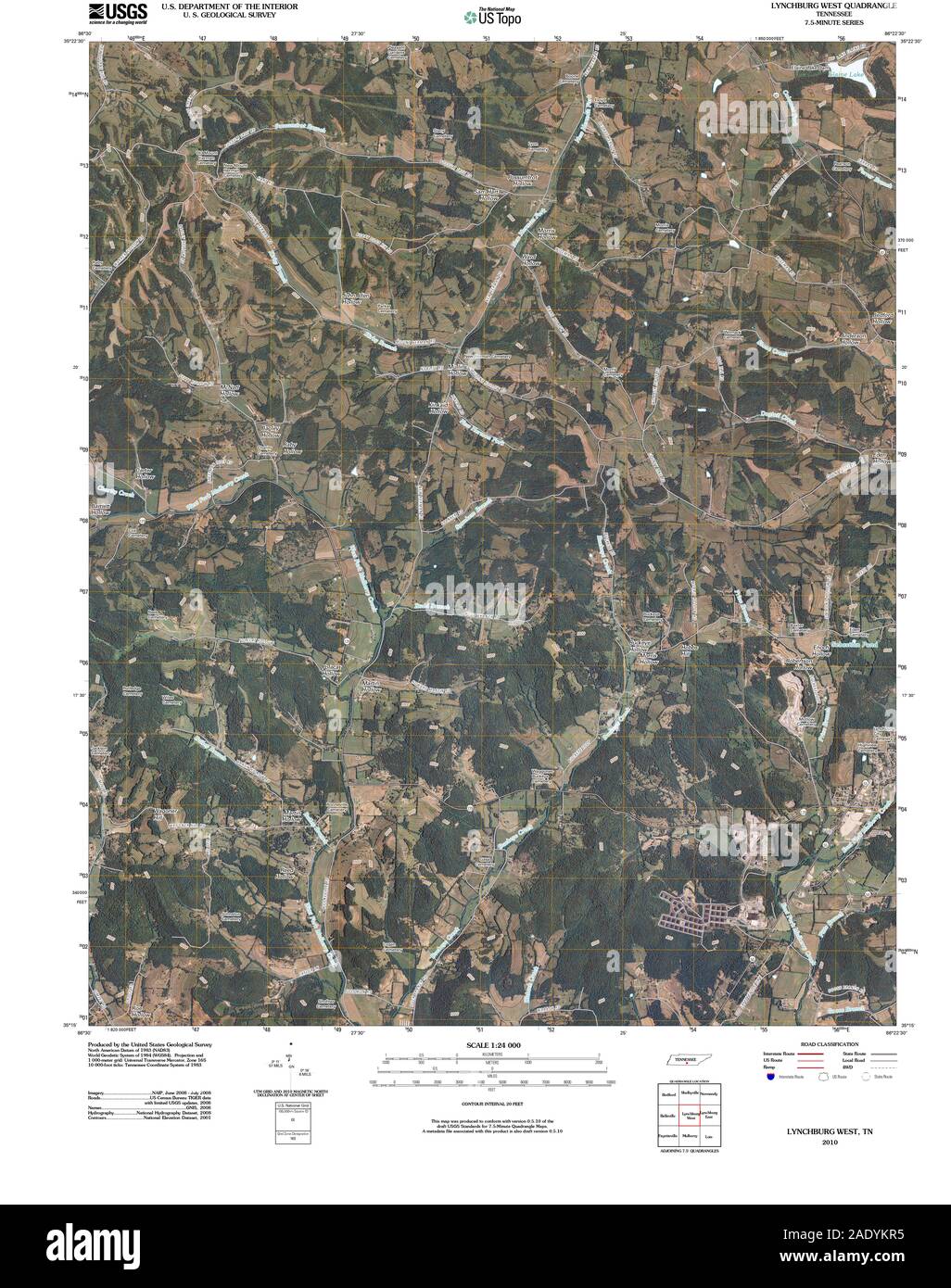 Map of lynchburg hi-res stock photography and images - Alamy