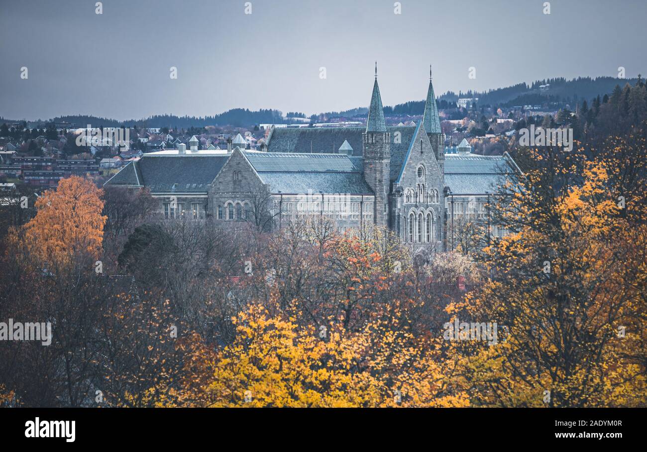 Main and oldest building of Trondheims University of Science and ...